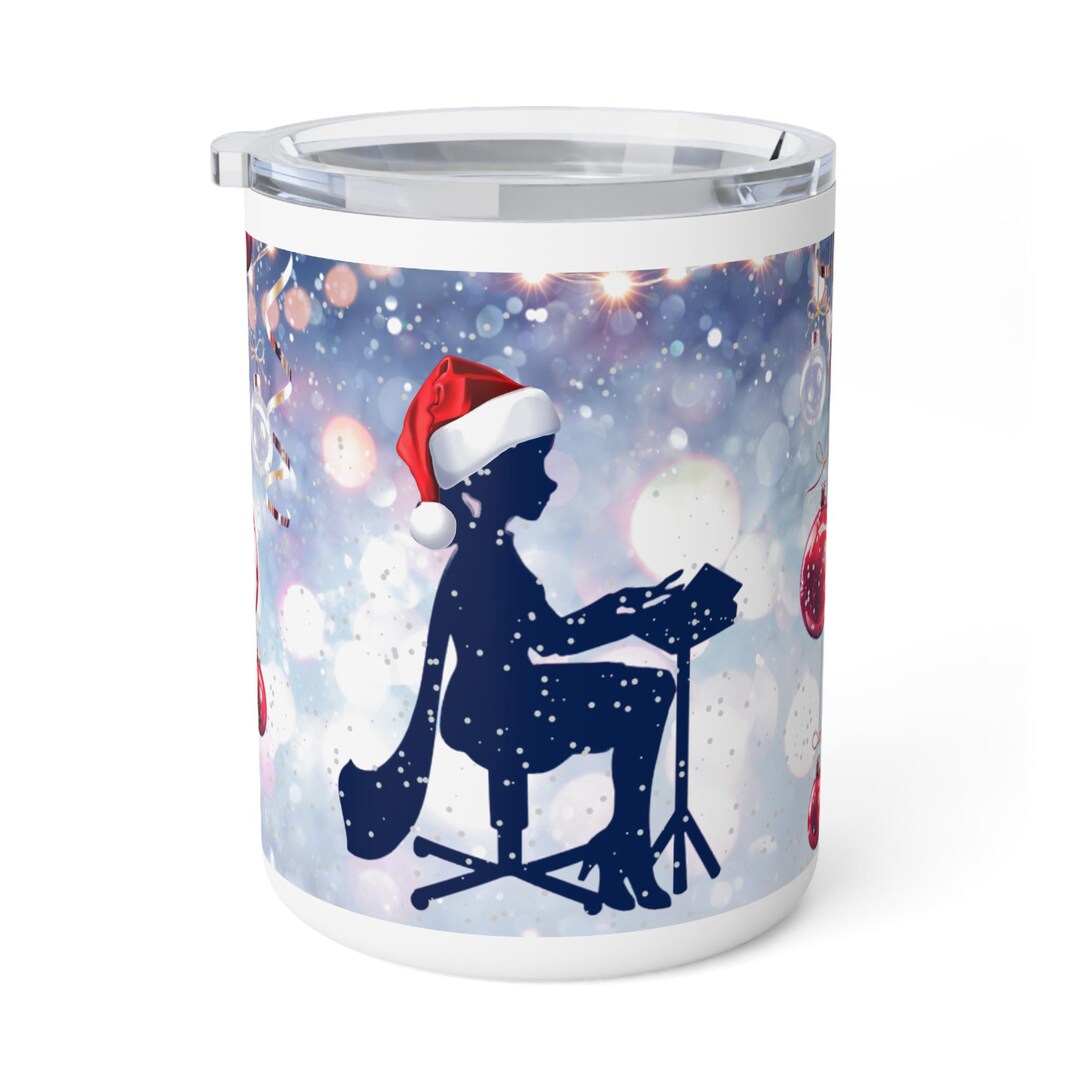 Steno Christmas Insulated Mug, Court Reporter Holiday Tumbler, Xmas Mug ...