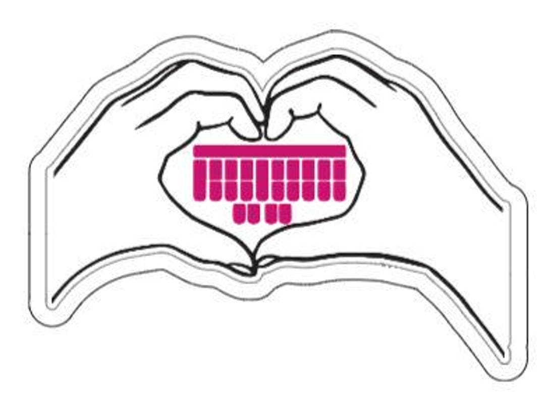 Steno Love Keyboard, Stenography Sticker, Steno Machine Decal, Laptop ...