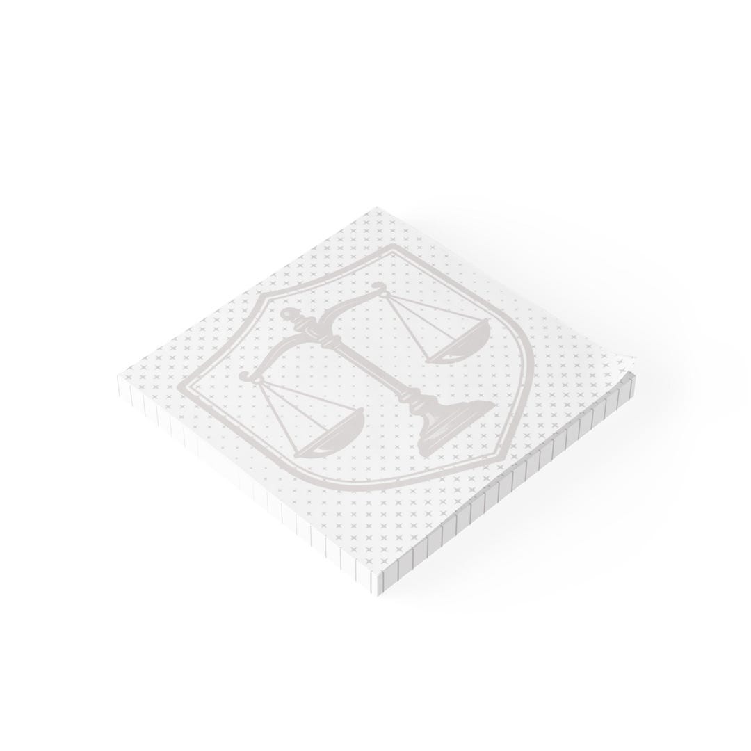 Libra Scales Post-it Note Pads | Law Legal Scales Sticky Notes, Scales ...