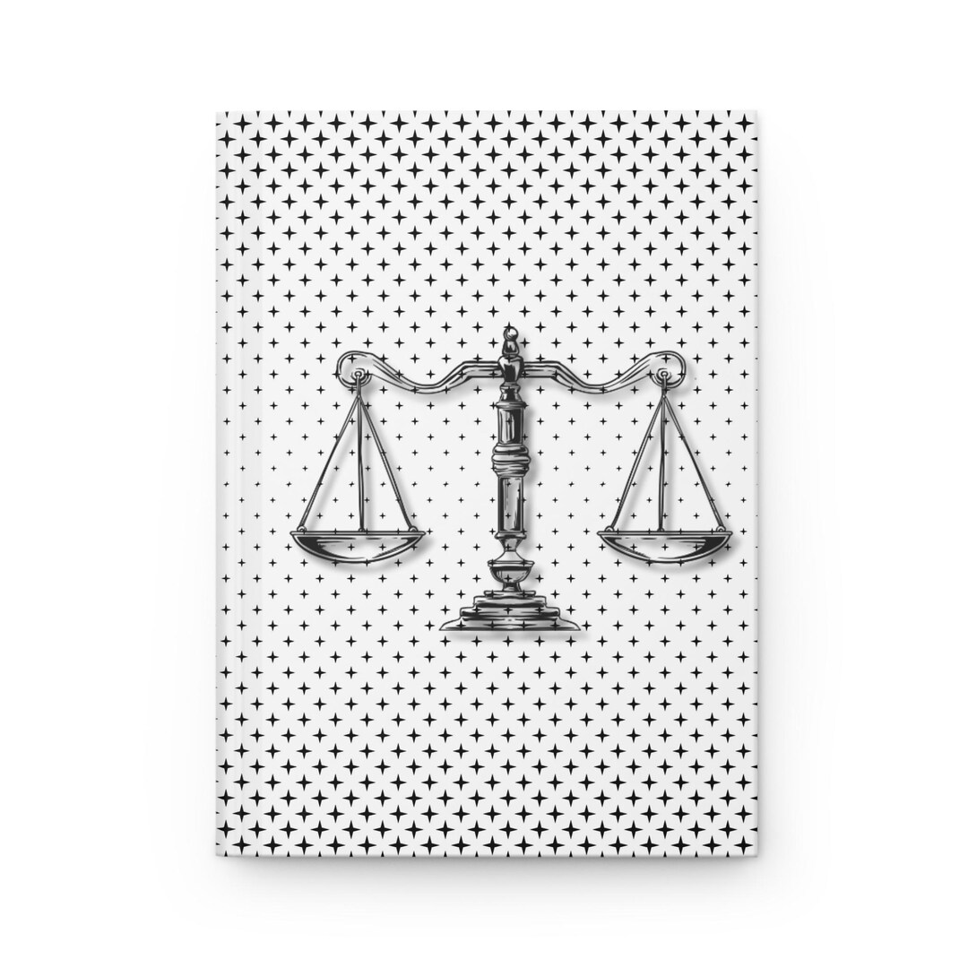 Scales of Justice Journal, Legal Notepad, Lawyer Notebook, Law Student ...