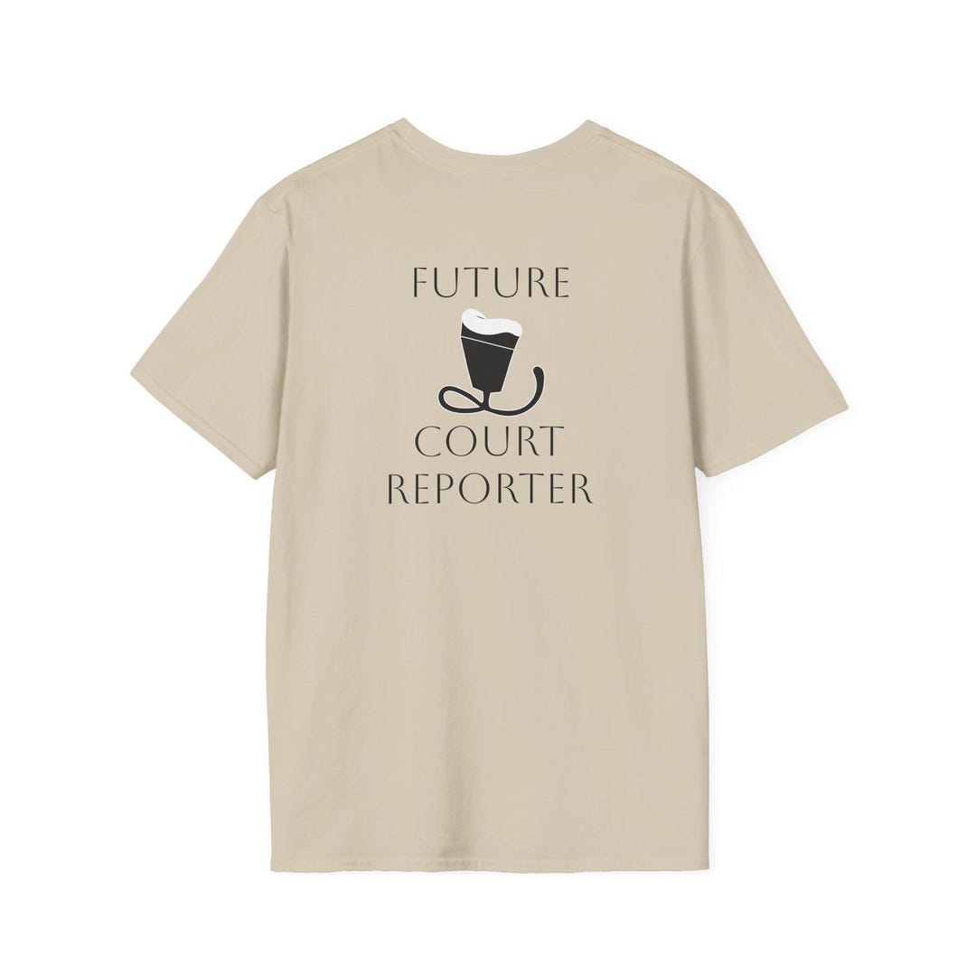 Future Court Reporter Speed Limit 225 Voice Mask Court Reporter T-shirt ...