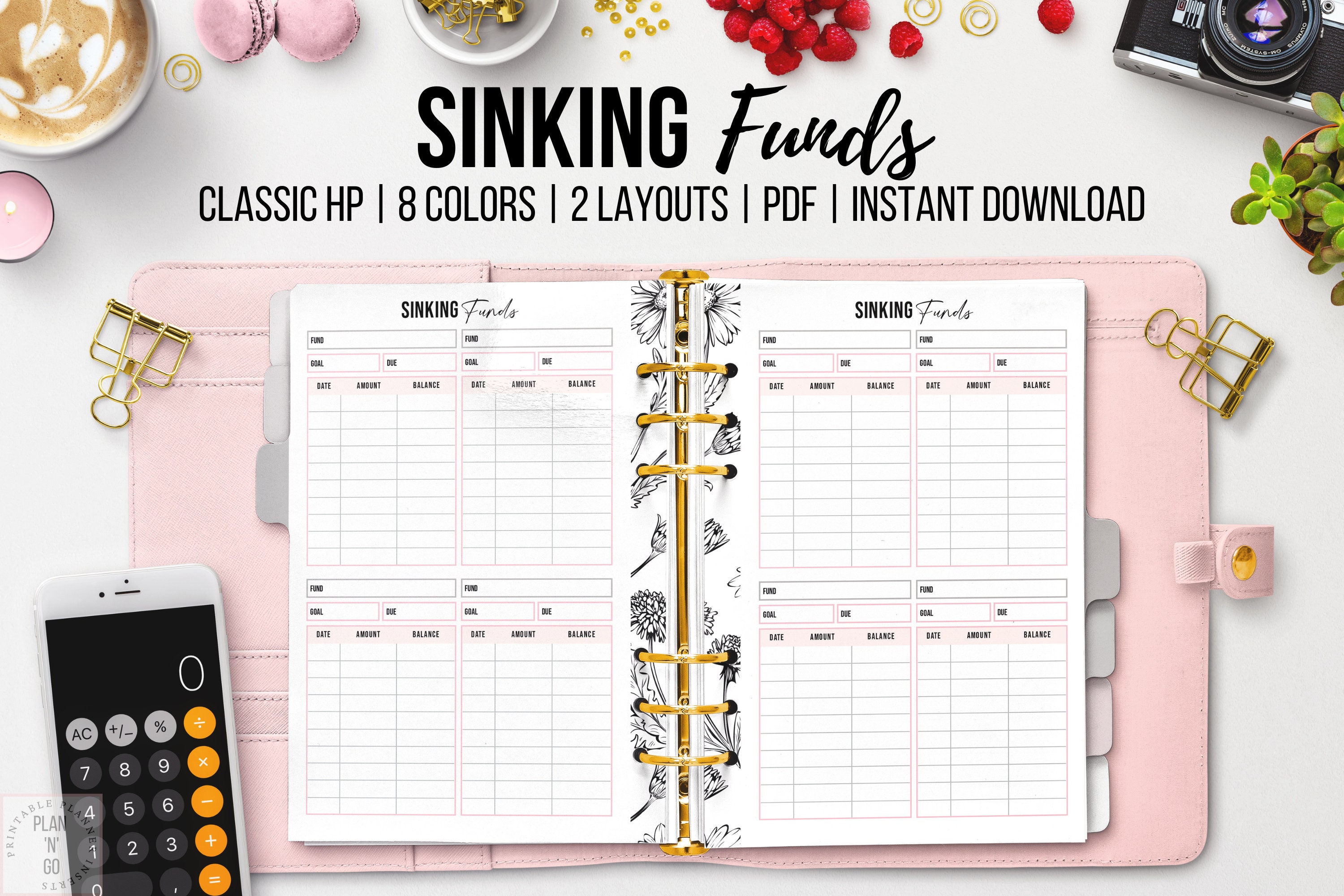 Sinking Funds Tracker Printable Savings Challenge Money - Etsy Canada