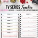 Editable TV Series Tracker, Printable TV Show, TV Series Journal ...