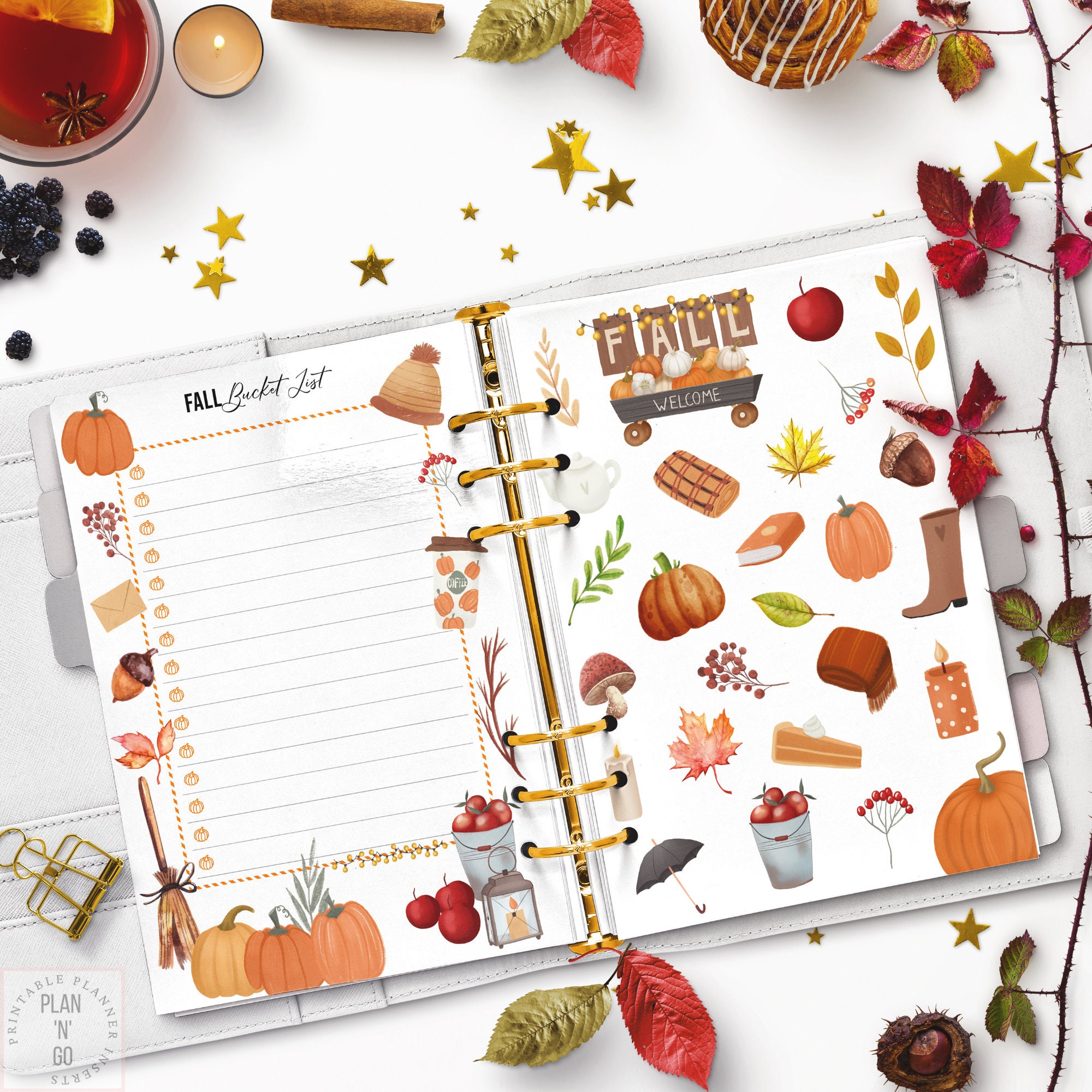 Fall Bucket List, Printable Fall Journal, Autumn Bucket List, Fall ...
