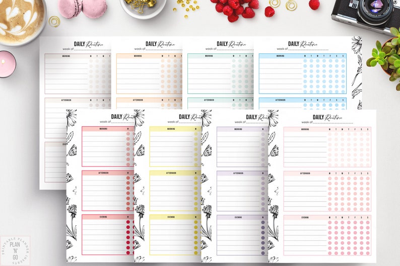 Printable Routine Checklist Routine Planner Habit Tracker - Etsy