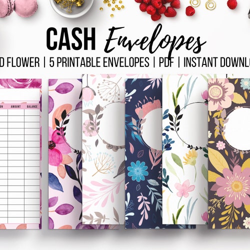 Printable Cash Envelope Cash Envelope Tracker Spending - Etsy