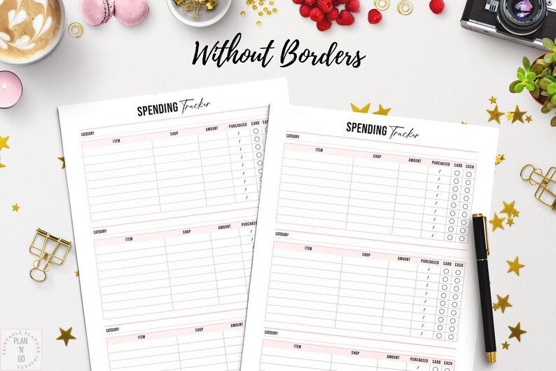 Spending Tracker Printable A4 Letter Order Tracker - Etsy