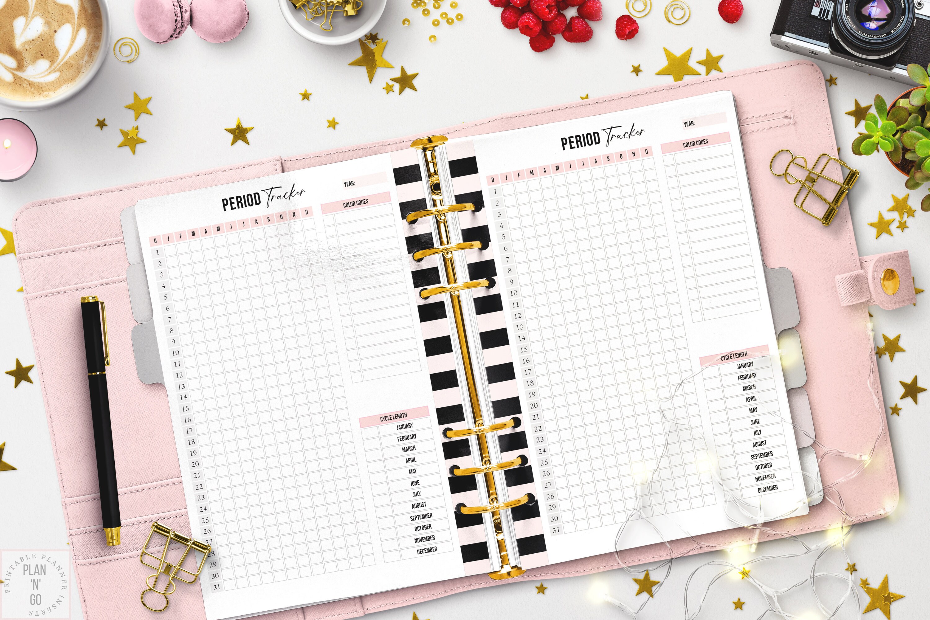 Period Tracker Printable, Menstrual Cycle, Period Journal, Symptom ...