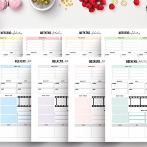 Weekend Planner Printable, Activities to Do, Task Planner, Weekend ...