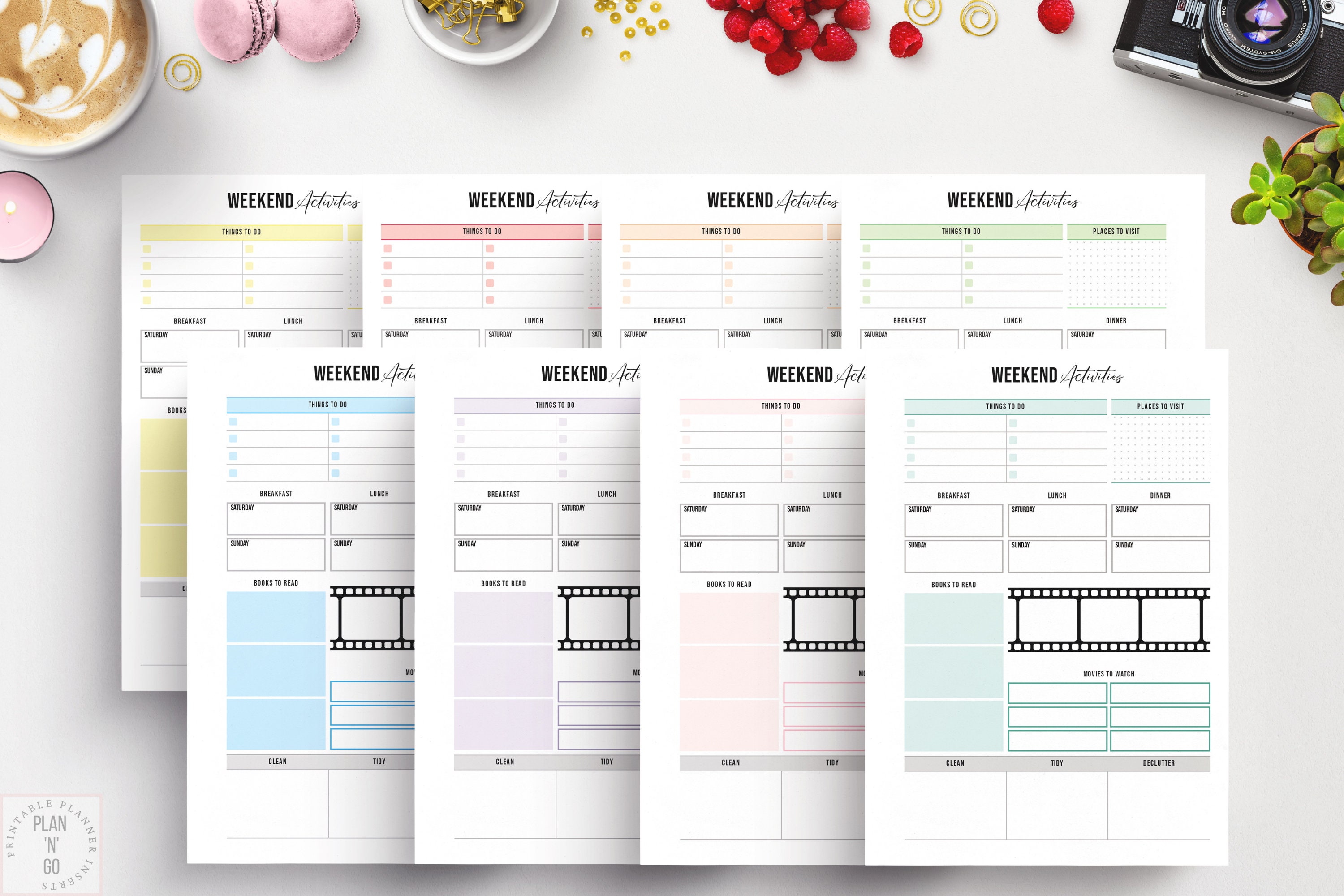 Weekend Planner Printable, Activities to Do, Task Planner, Weekend ...