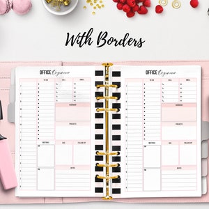 Office Organizer Printable, Work Schedule, Office Tasks, Daily Work ...