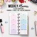 Skinny Mini, Weekly Horizontal Printable, Weekly Undated Planner Insert ...