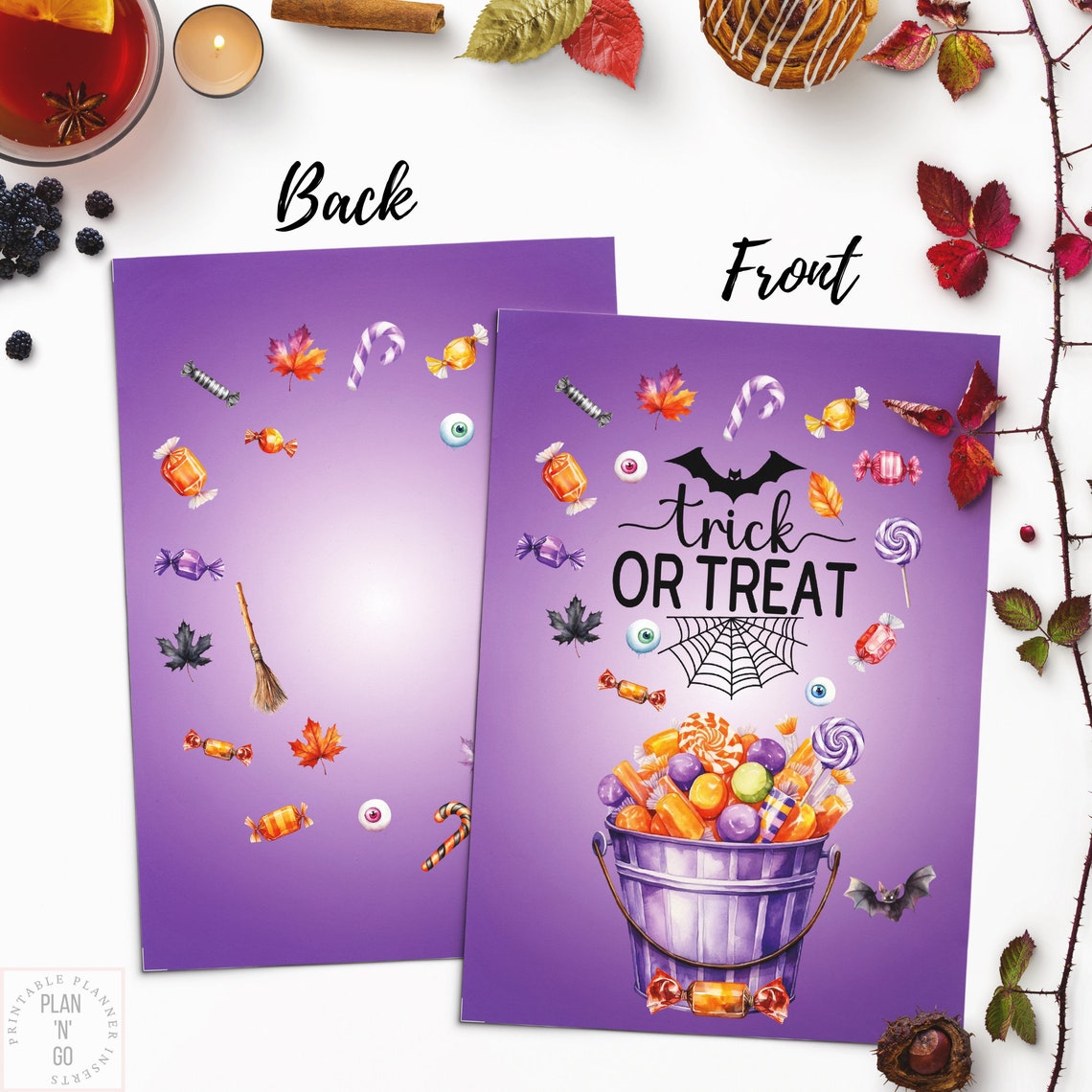 Halloween Dashboard, Printable Halloween Planner, Trick or Treat ...