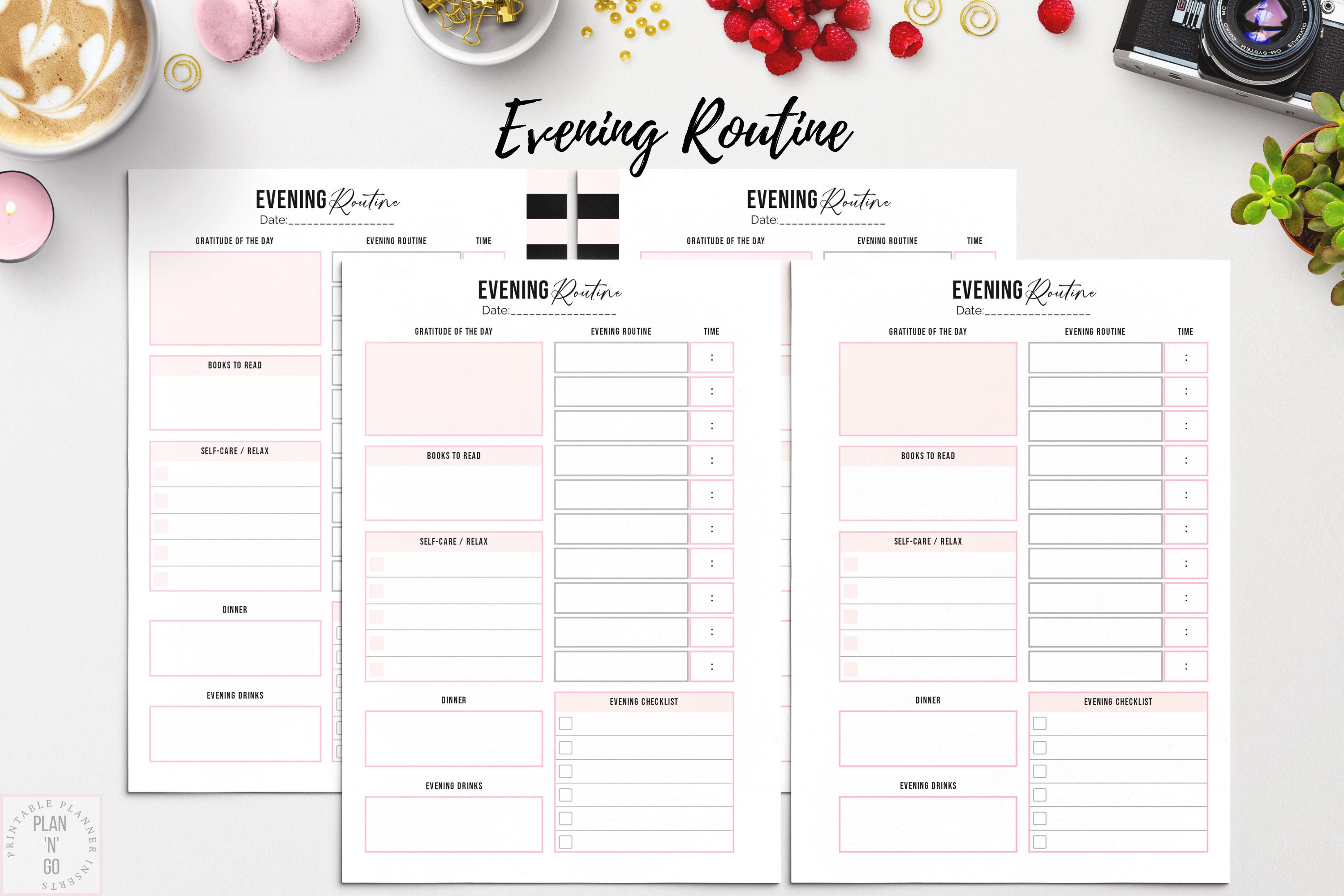 Printable Routine Checklist, Routine Planner, Habit Tracker, Morning ...