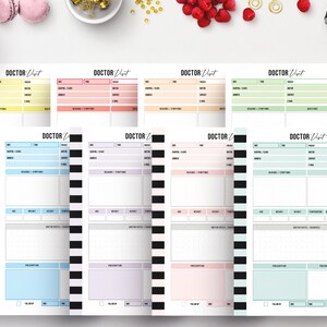 Editable Doctor Visit, Doctor Visit Tracker, Health Consultation Record ...