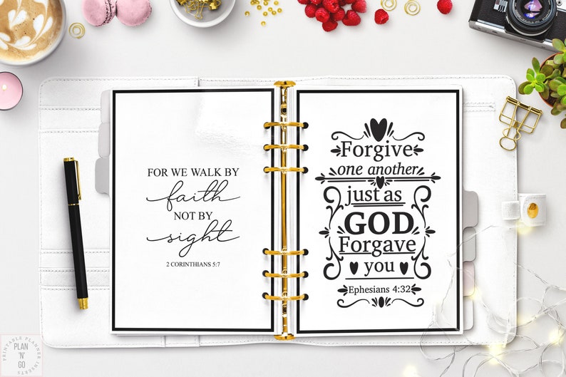 Faith Cover Printable, Half Letter Dashboard, Christian Planner Cover ...