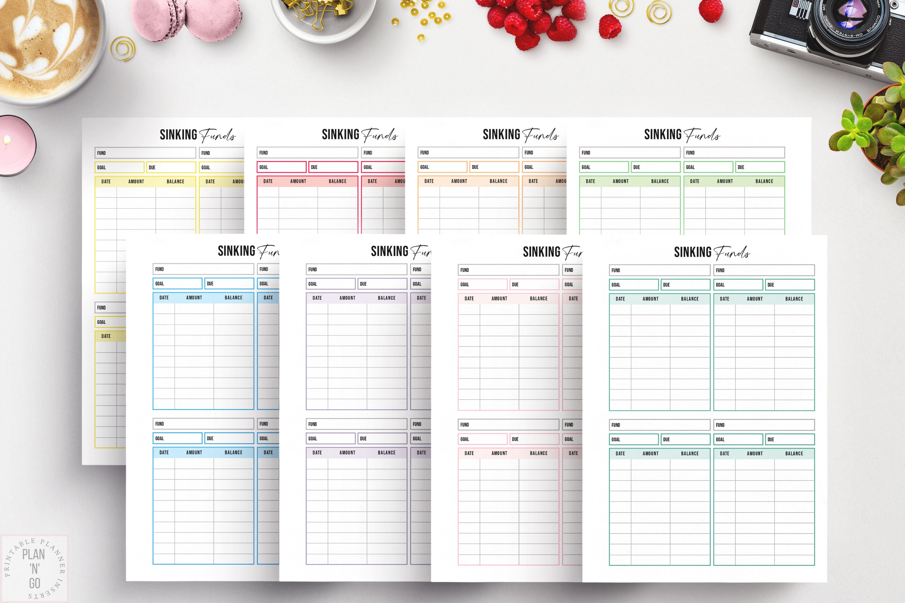 Sinking Funds Tracker Printable, Savings Challenge, Money Saving ...