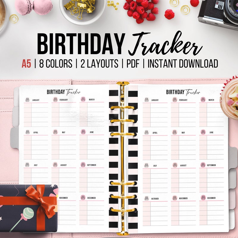 Birthday Tracker - Etsy