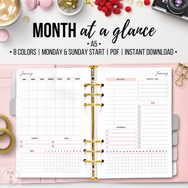 Month at a Glance - Etsy