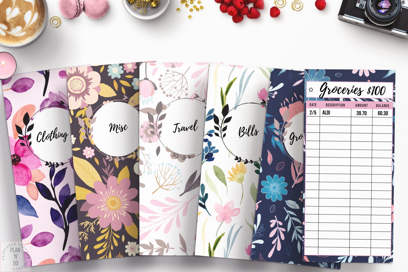 Printable Cash Envelope Cash Envelope Tracker Spending - Etsy