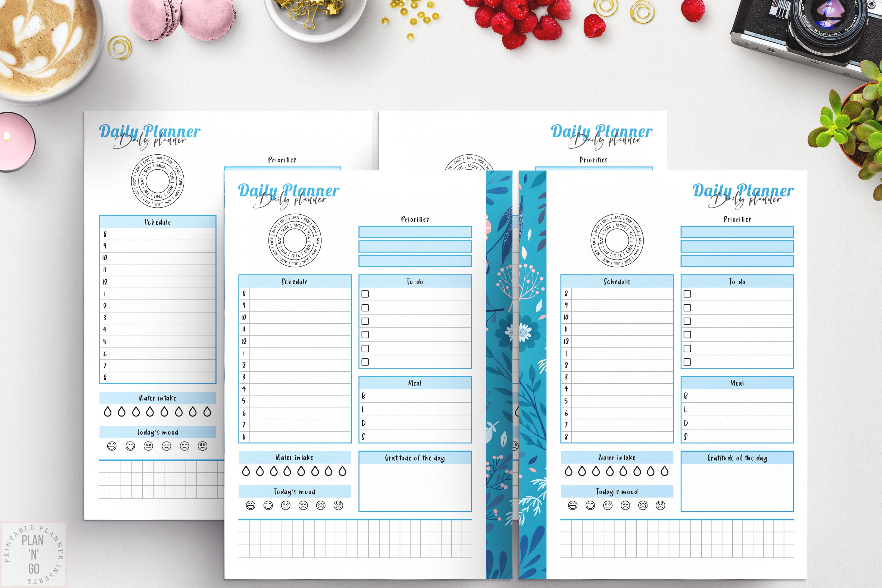 Daily Planner Printable, Undated Daily Planner, Time Management, to Do ...