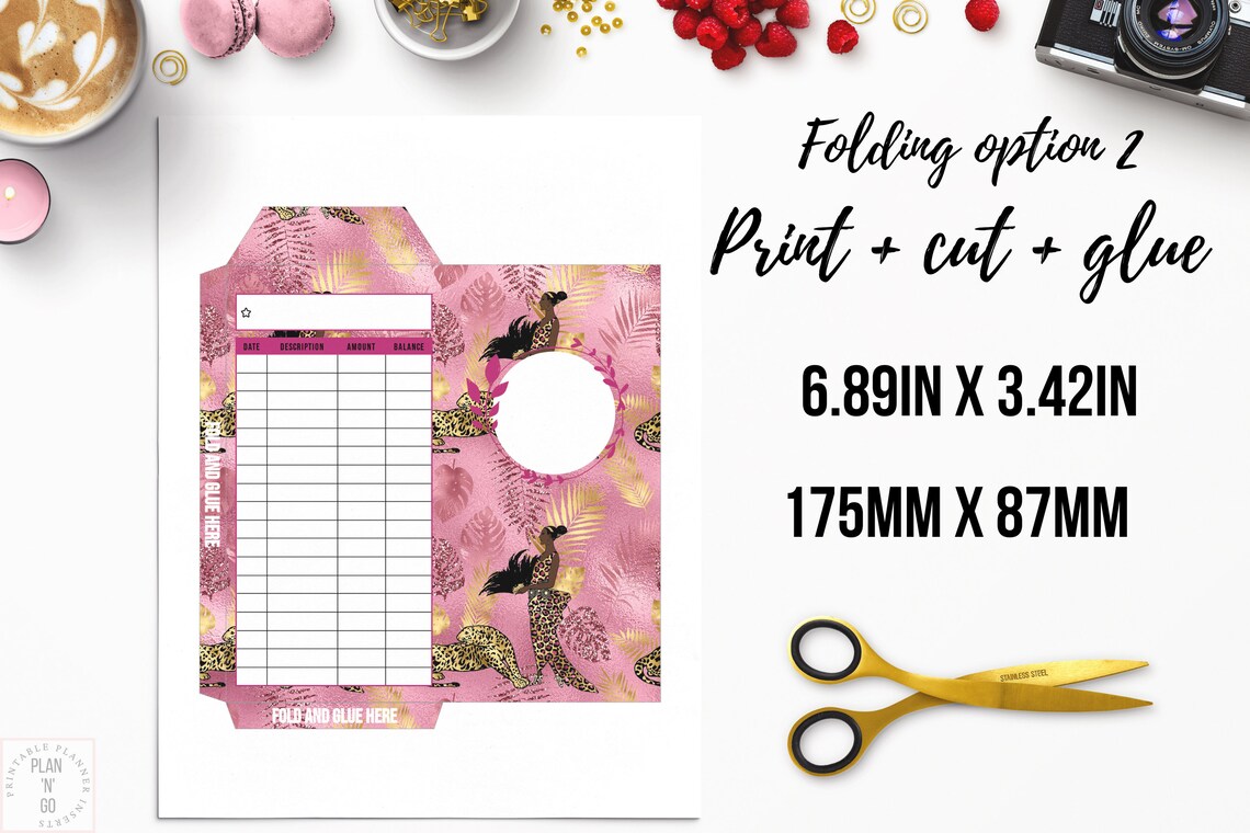 Printable Cash Envelope, Money Envelope Tracker, Personal Finance, Pink ...