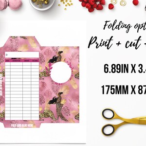Printable Cash Envelope, Money Envelope Tracker, Personal Finance, Pink ...
