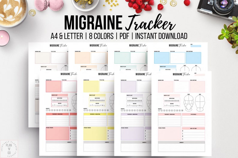 Migraine Tracker Printable Headache Log Headache Diary - Etsy UK