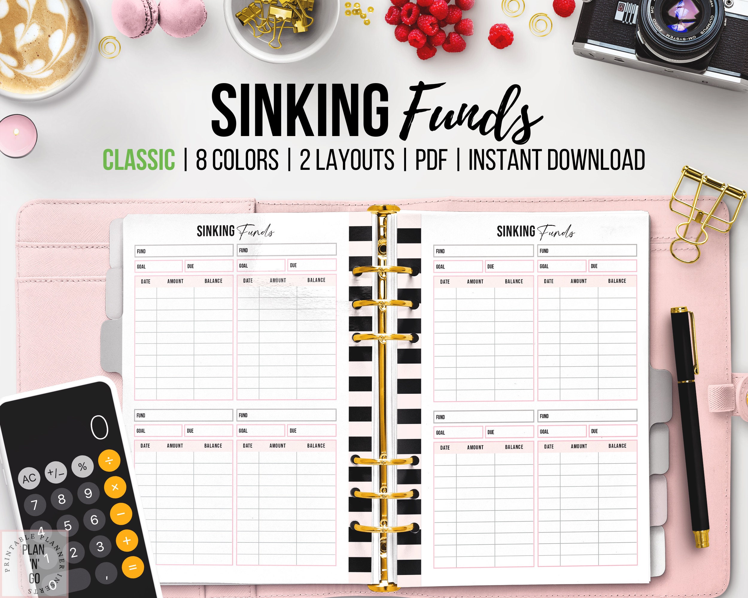 Sinking Funds Tracker Printable, Savings Challenge, Money Saving ...