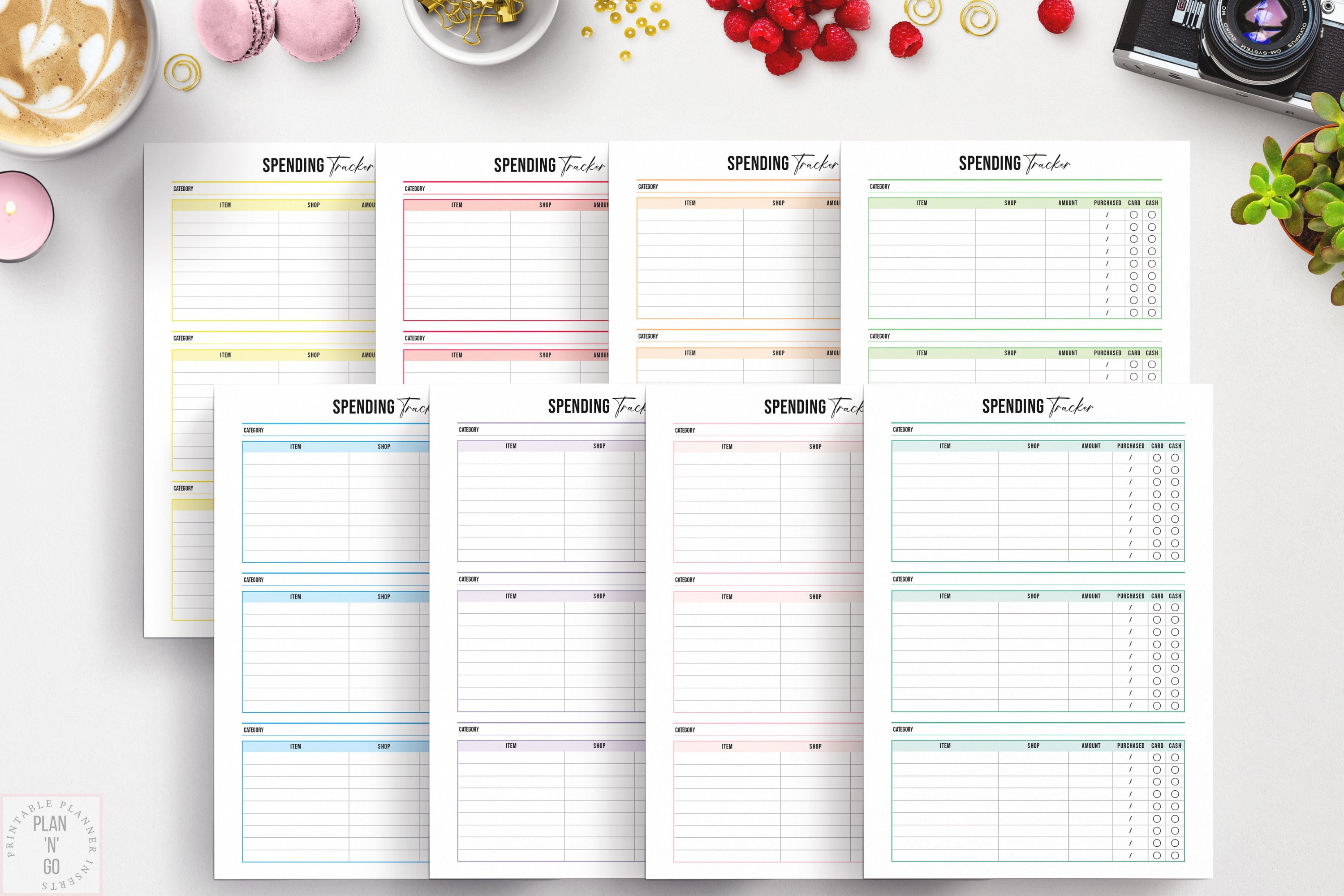 Spending Tracker Printable, A4, Letter, Order Tracker, Spending Log ...