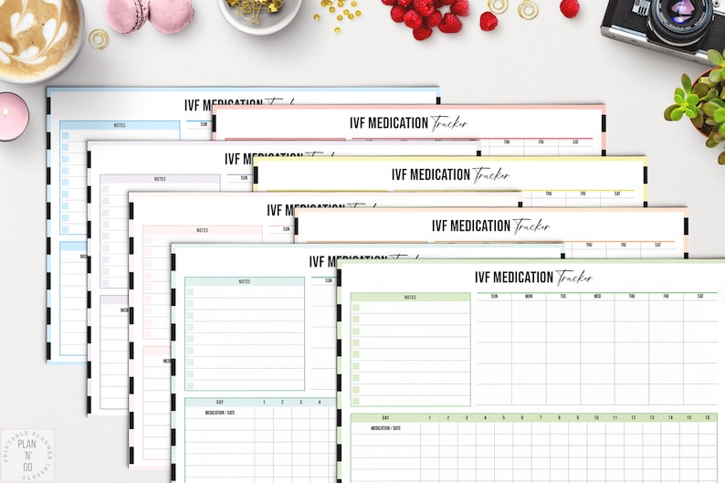 IVF Medication Tracker, Editable IVF Medication Schedule, Printable ...