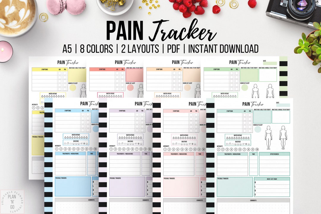 Pain Tracker Printable, Chronic Illness Medical Planner, Chronic Pain ...
