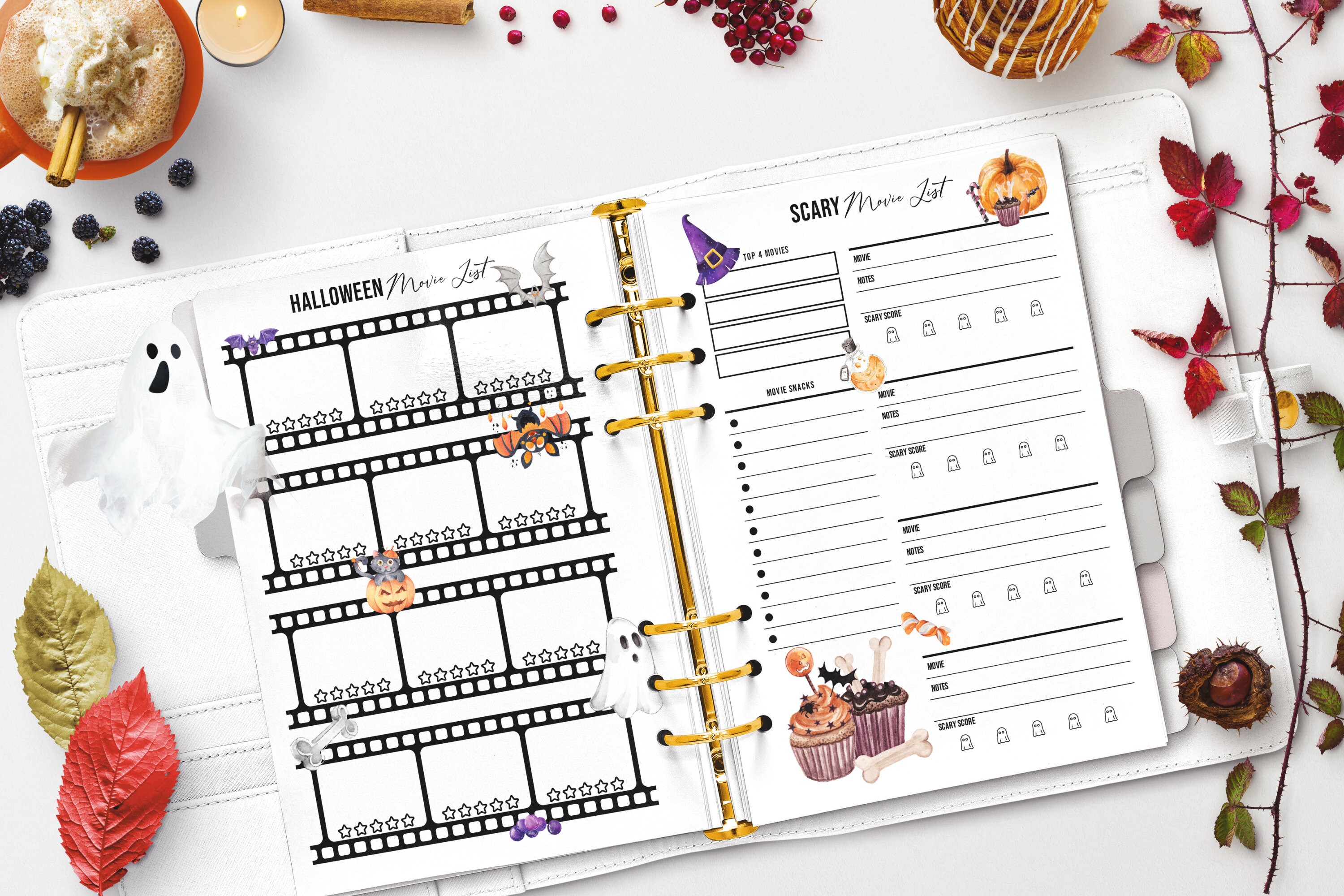 Halloween Movie List, Printable Movie Challenge, Scary Film List ...