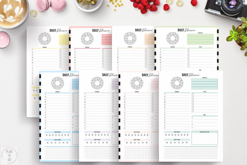 Daily Planner Printable A4 Letter Pomodoro Planner Work - Etsy