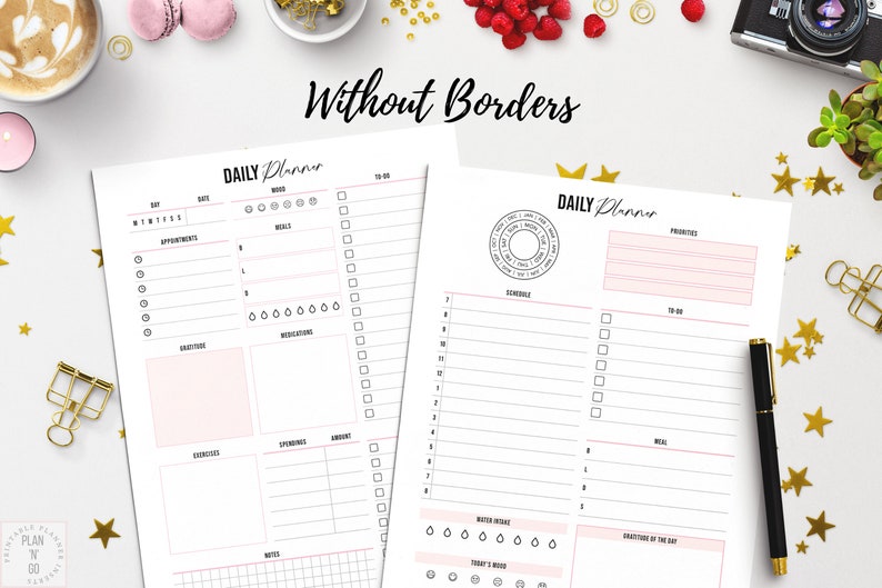Daily Planner Printable A4 Letter Pomodoro Planner Work - Etsy
