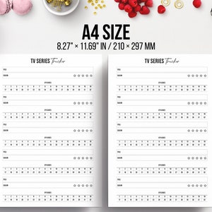 Editable TV Series Tracker, Printable TV Show, TV Series Journal ...