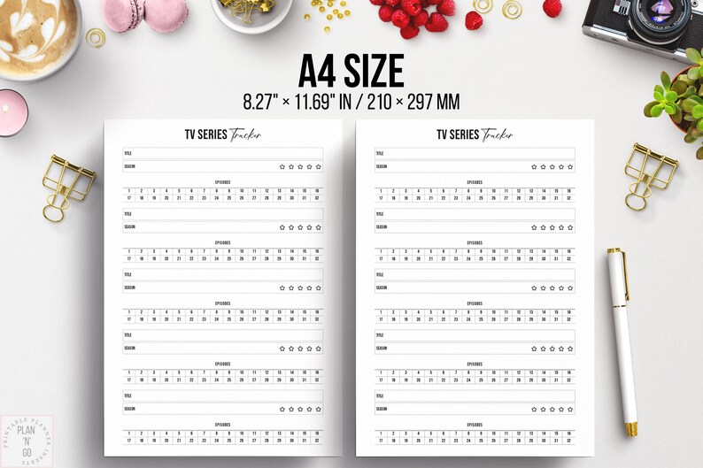 Editable TV Series Tracker Printable TV Show TV Series - Etsy