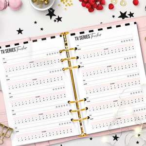 TV Series Tracker, Printable Entertainment Planner, Episode Log ...