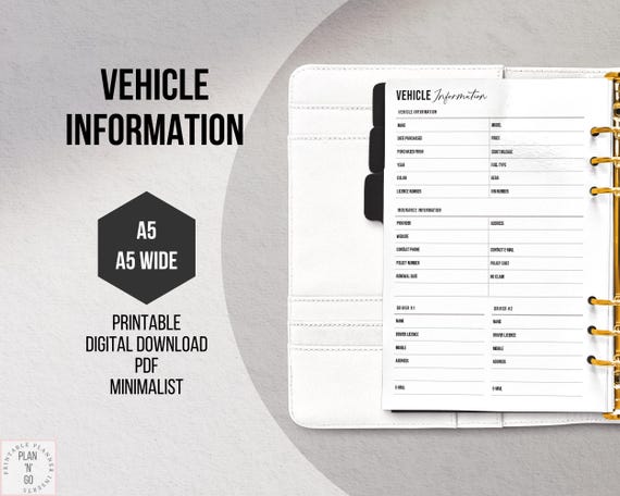 Used Car Information Sheet