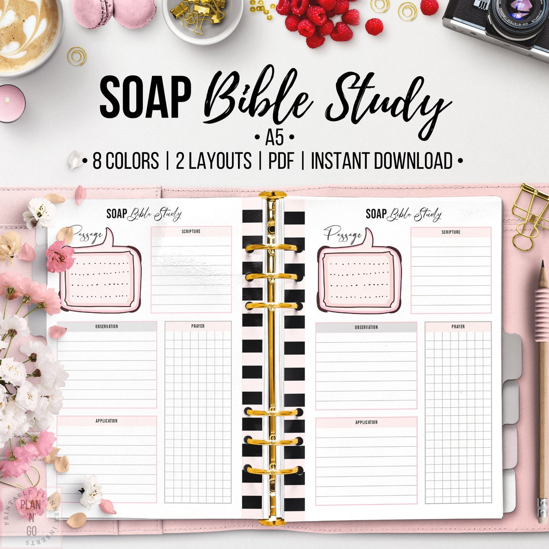 SOAP Bible Study Printable, Prayer Journal, Bible Reading, Bible Study ...
