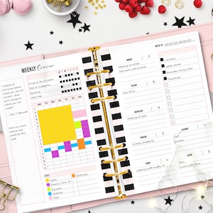 Week at a Glance, Printable Week Organizer, Undated Planner, Weekly ...