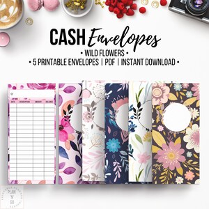 Printable Cash Envelope, Cash Envelope Tracker, Spending Tracker, Set ...