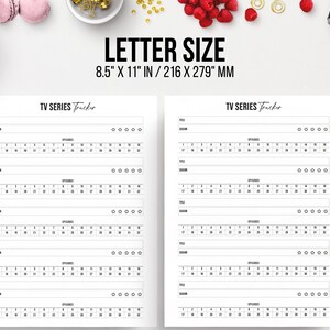 Editable TV Series Tracker, Printable TV Show, TV Series Journal ...