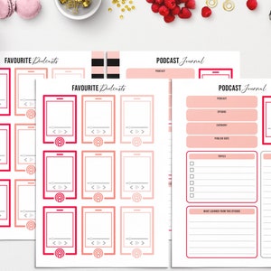 Podcast Planner, Printable Podcast Template, Content Planner, Podcast ...