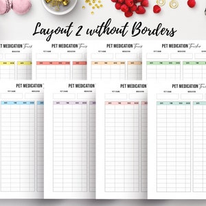 Pet Medication Tracker, Printable Pet Medicine Chart, Pet Planner ...