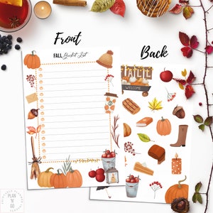 Fall Bucket List, Printable Fall Journal, Autumn Bucket List, Fall ...