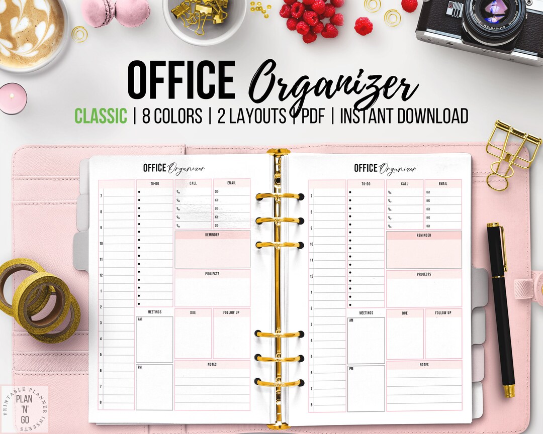 Office Organizer Printable, Office Task Planner, Office Planner, Daily ...
