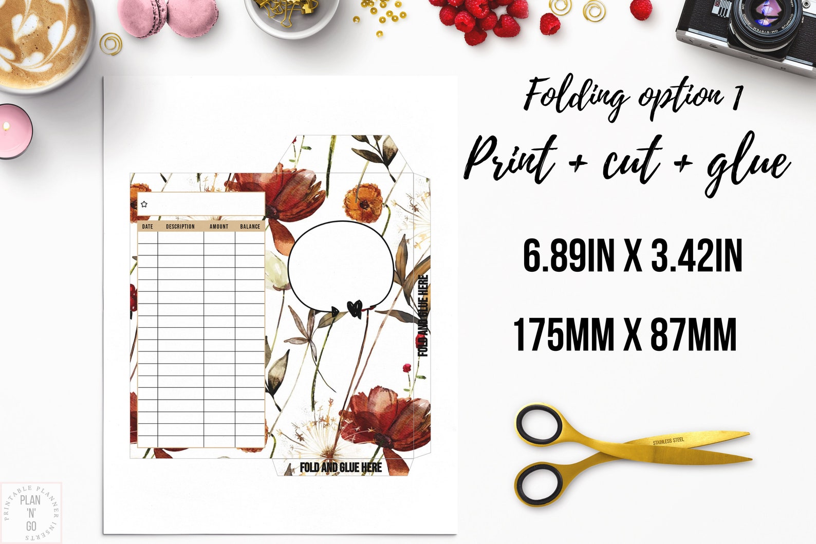 Organize Savings With Autumn Garden Cash Envelopes - Set of 5 and Money ...