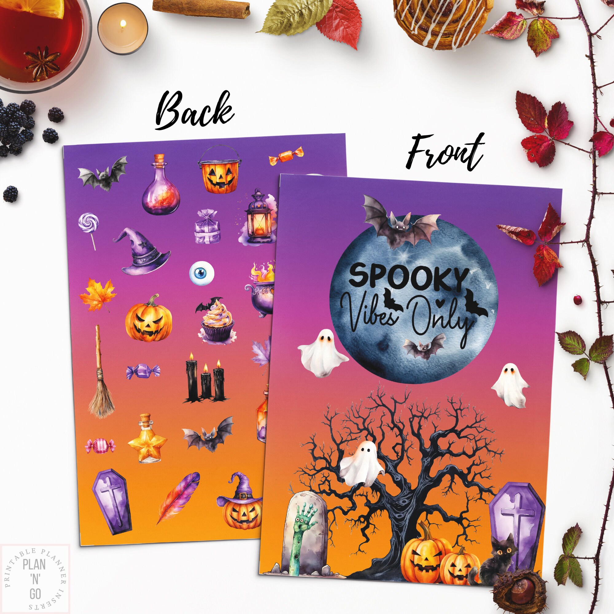Halloween Dashboard, Printable Halloween Planner, Trick or Treat ...