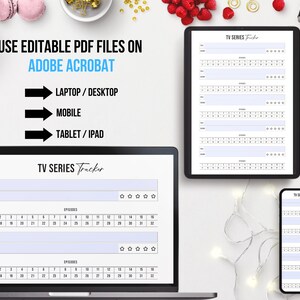 Editable TV Series Tracker, Printable TV Show, TV Series Journal ...